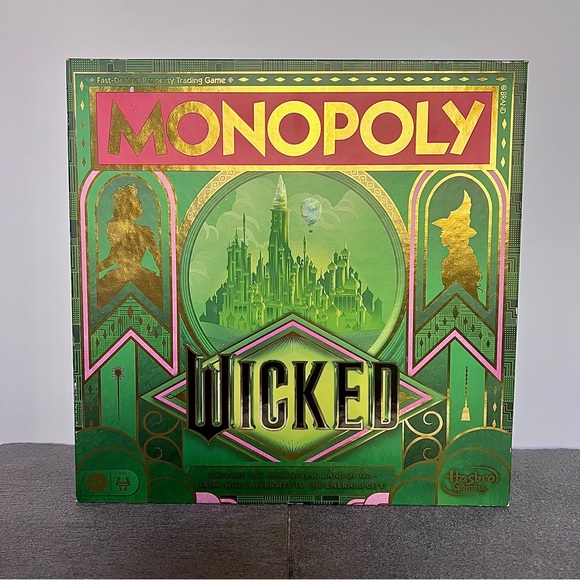 Hasbro | Games | New Wicked Monopoly Edition Emerald Green Board Game ...